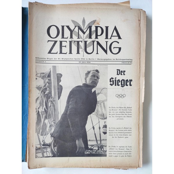 All 31 issues of the newspaper Olympia Zeitung including even an extra ...