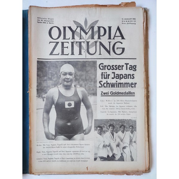 All 31 issues of the newspaper Olympia Zeitung including even an extra ...