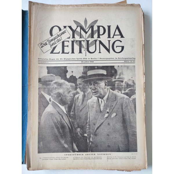 All 31 issues of the newspaper Olympia Zeitung including even an extra ...