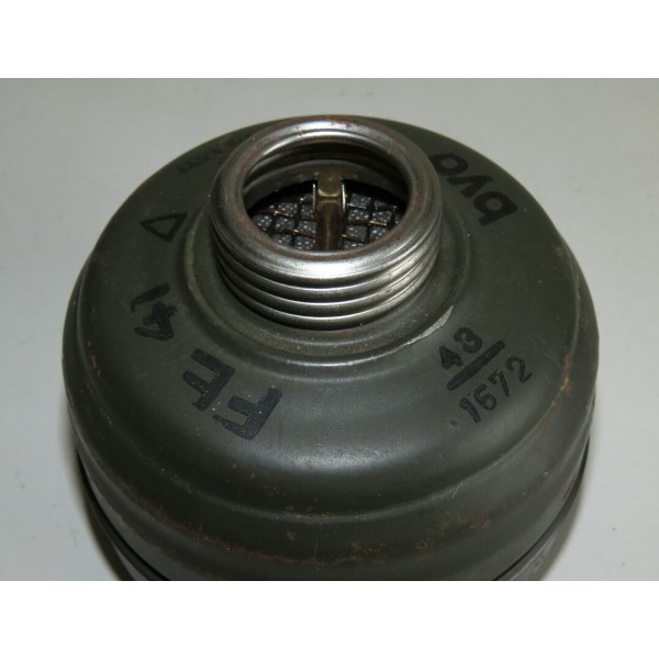 German gas mask canister and filter.