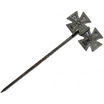 9 mm miniature of the double awarding of the Iron Cross 1939
