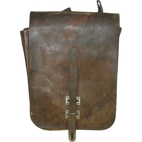 Militaria Soviet Vintage leather military messenger bag soviet military ...