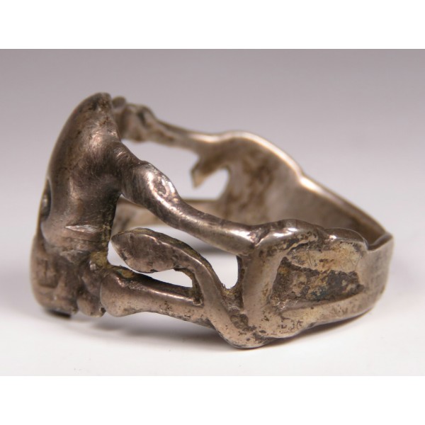 A traditional ring with the skull - "Battalion of Death"of the Imperial ...