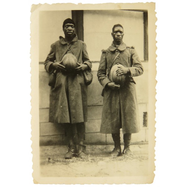 Photo of Two French black POWs
