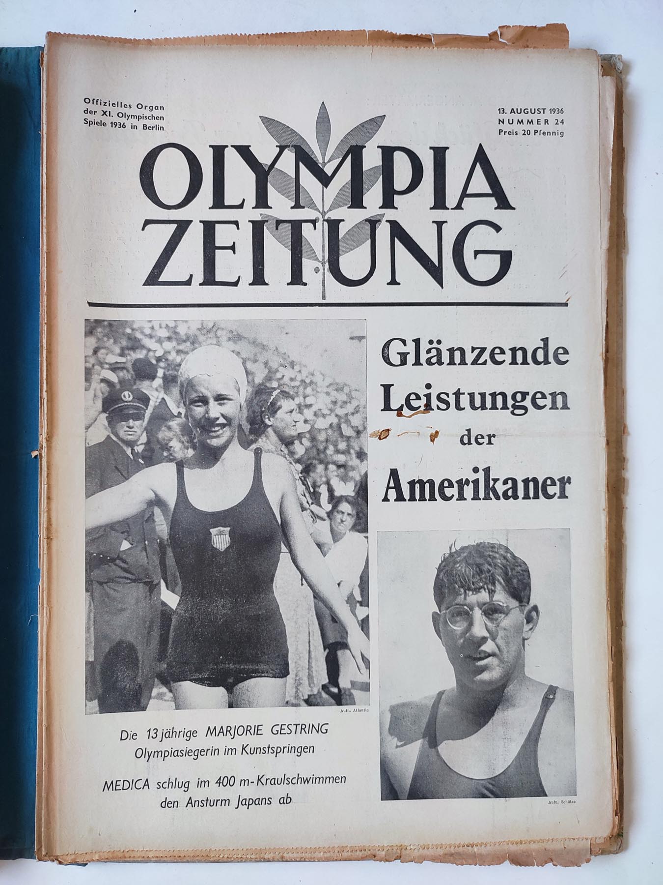 Alle 31 nummers van de krant Olympia Zeitung inclusief een extra ...