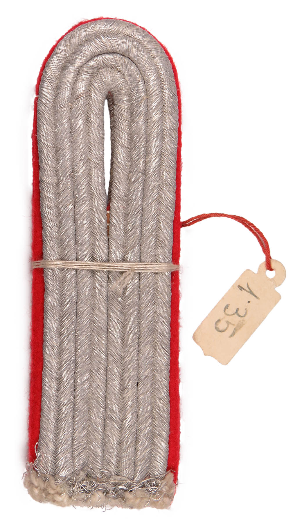 Artillery Leutnants Shoulder Boards with paper tag