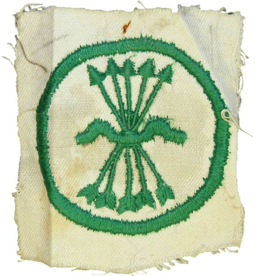 División azul en Wehrmacht parche de mama para el miembro de la Falange