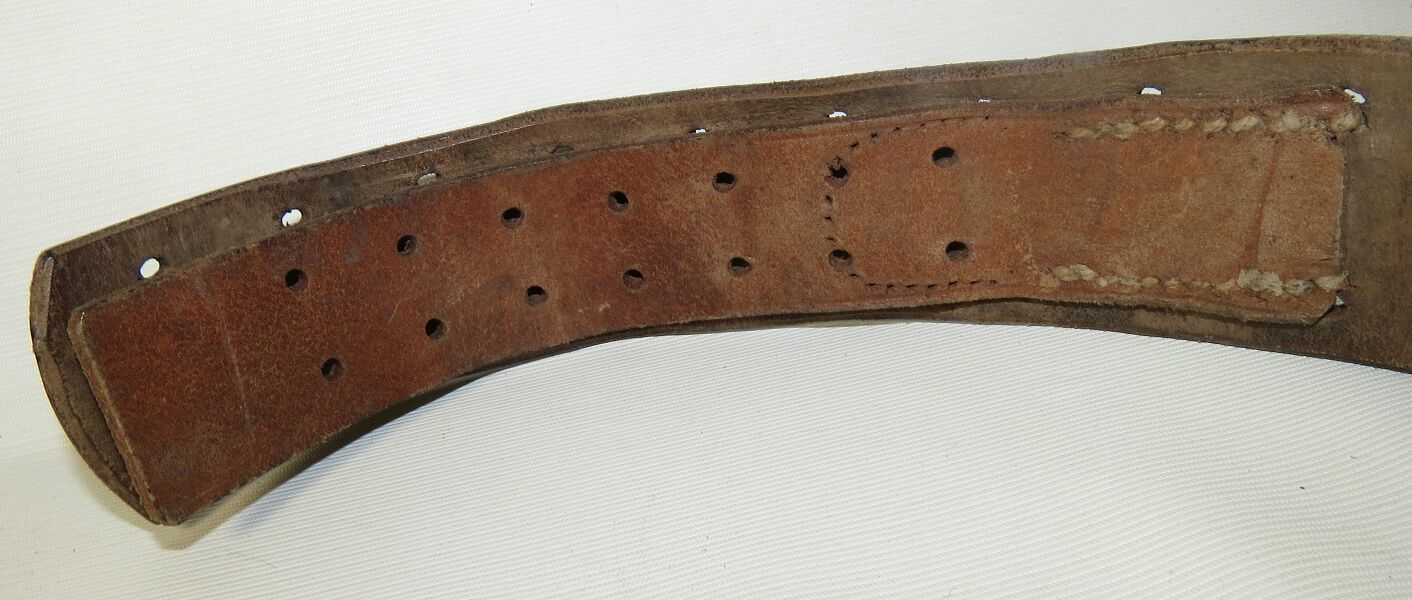 3rd Reich German's soldier field leather belt- Belts & Buckles