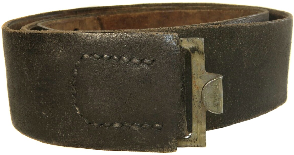 3rd Reich German's soldier field leather belt- Belts & Buckles