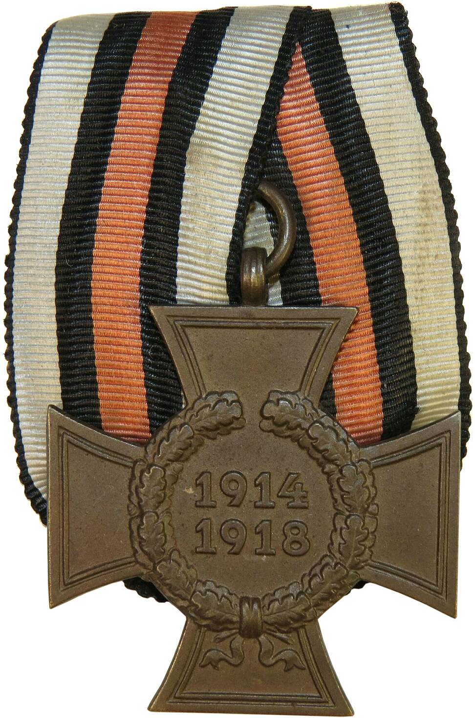 G 6 marked WW1 1914-18 commemorative combat veterans cross on a bar ...