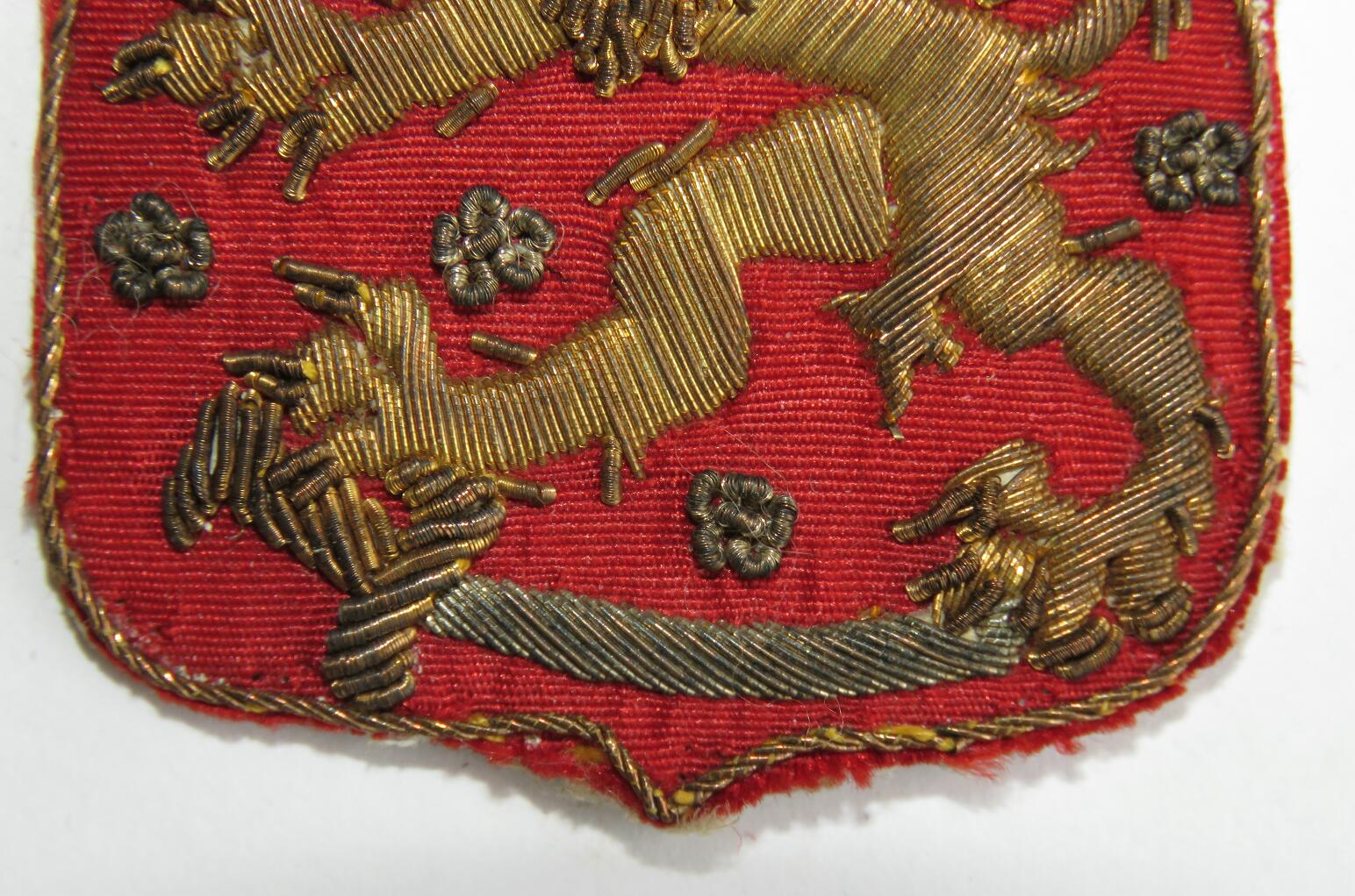 Sleeve patch of a Finnish volunteer in the Waffen-SS, 1st type. Bullion