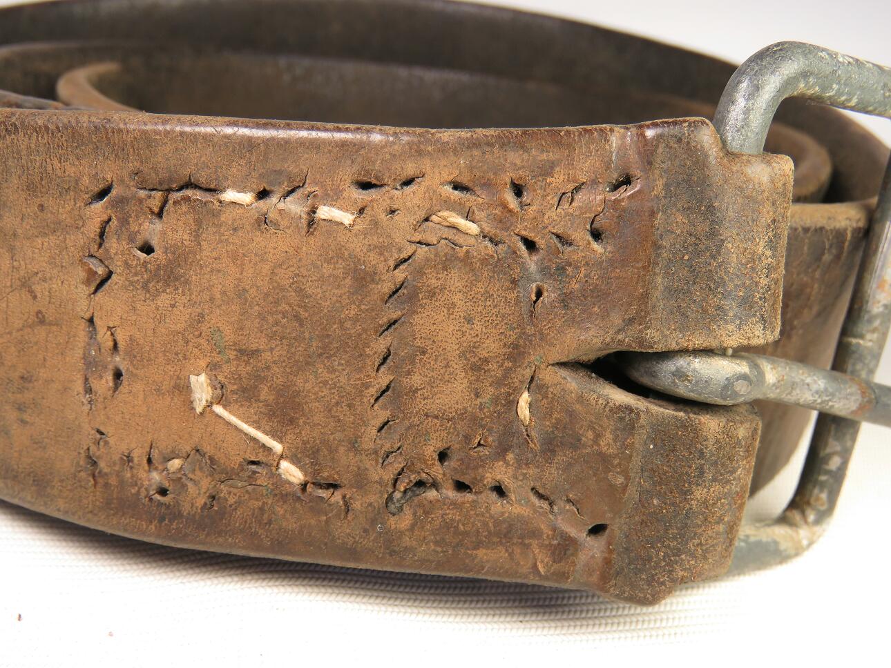German waist belt captured by Red Army soldier. Frontline adaptation!