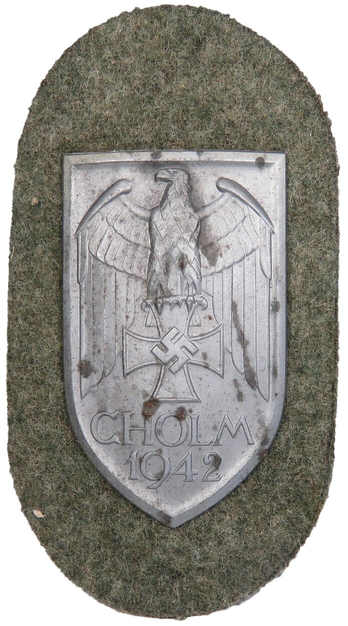 Cholm sleeve shield 1942. Short "m" variant