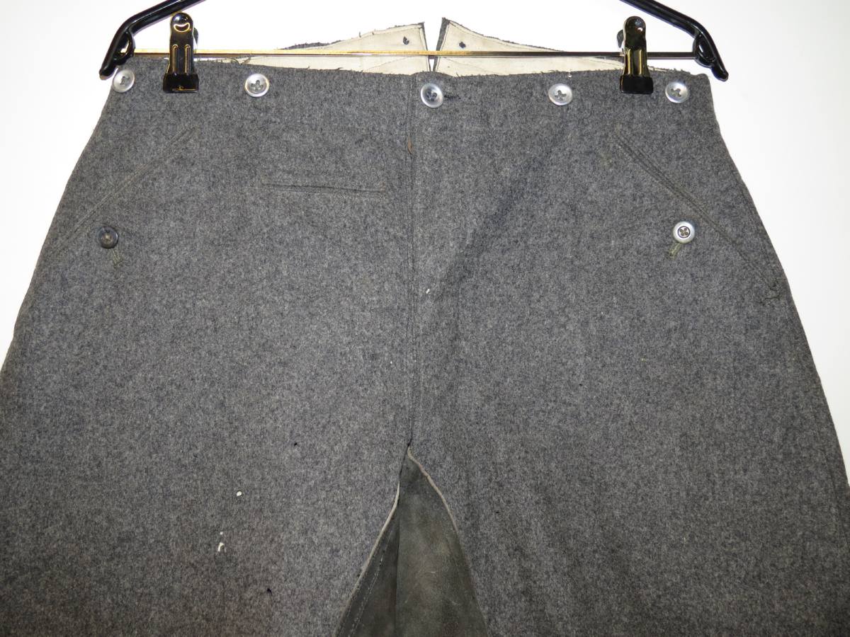 Wehrmacht Heer or SS stone gray breeches- Heer