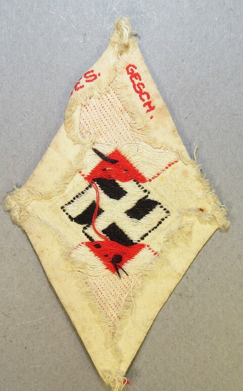 HJ of BDM - Hitler Jugend of Bund Deutsche Maedel Sleeve Diamond