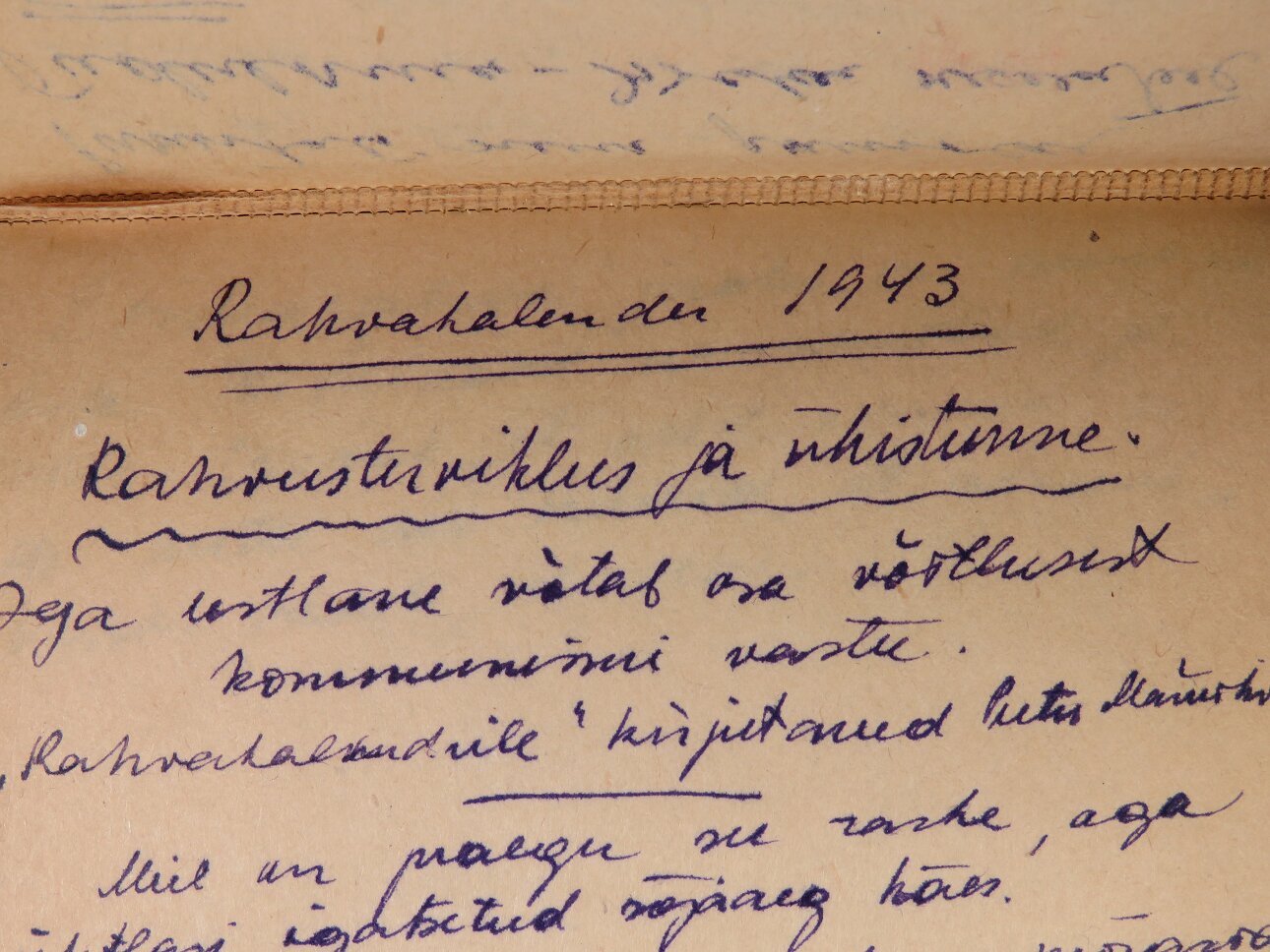 WW2 Notebook of the Red Army propagandist.