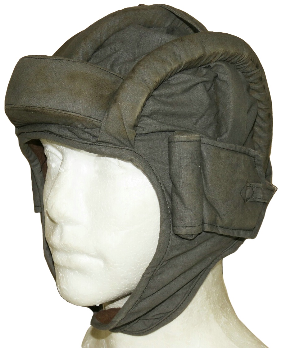 RKKA armored crew of the Red Army canvas helmet, dated 1944