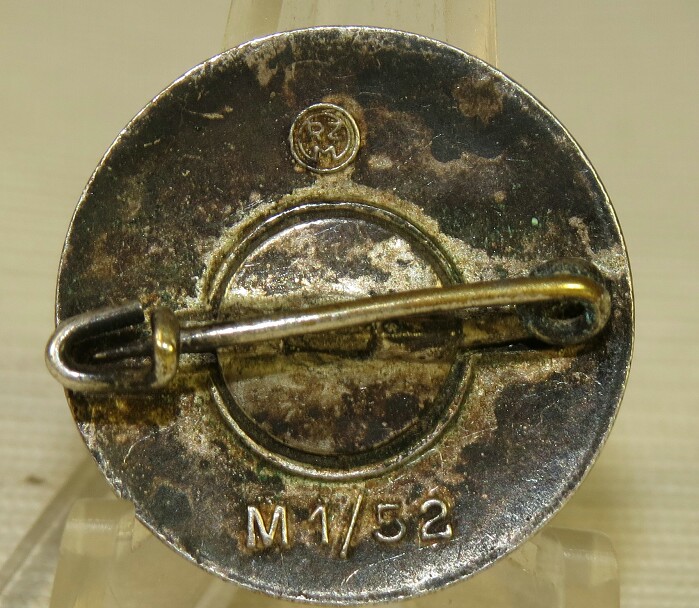 Member Badge M 1/52 RZM Deschler - NSDAP, non-Combat