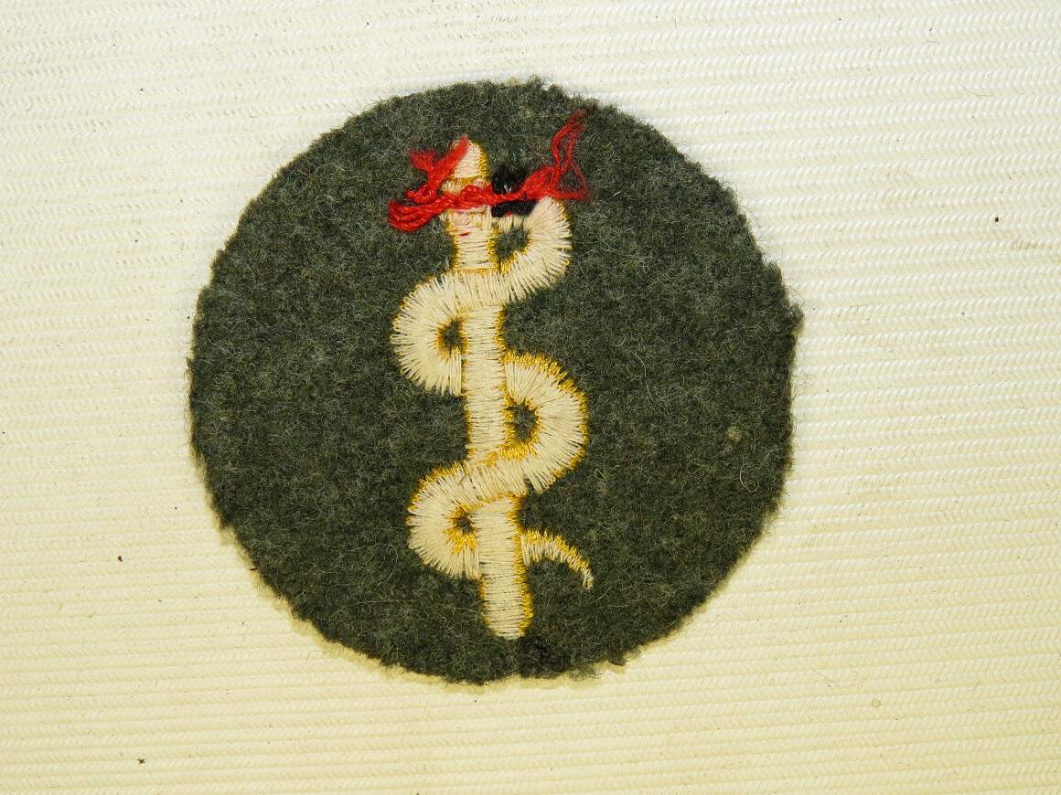 War time fieldgrey Wehrmacht Heer Medical trade arm patch- Heer