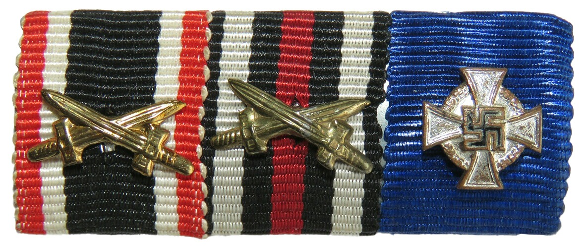 Ribbon bar 3rd Reich. War merit cross with swords etc