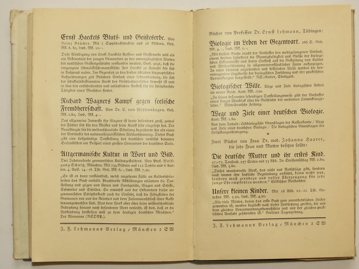 Handbook of the race of the German people