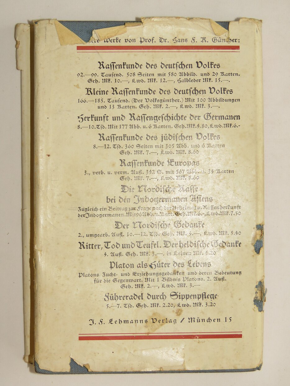 Handbook of the race of the German people