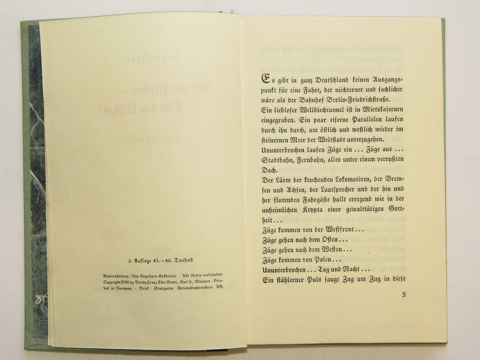 The book about Waffen SS. Hans Johst "Ruf des Reiches Echo des Volkes