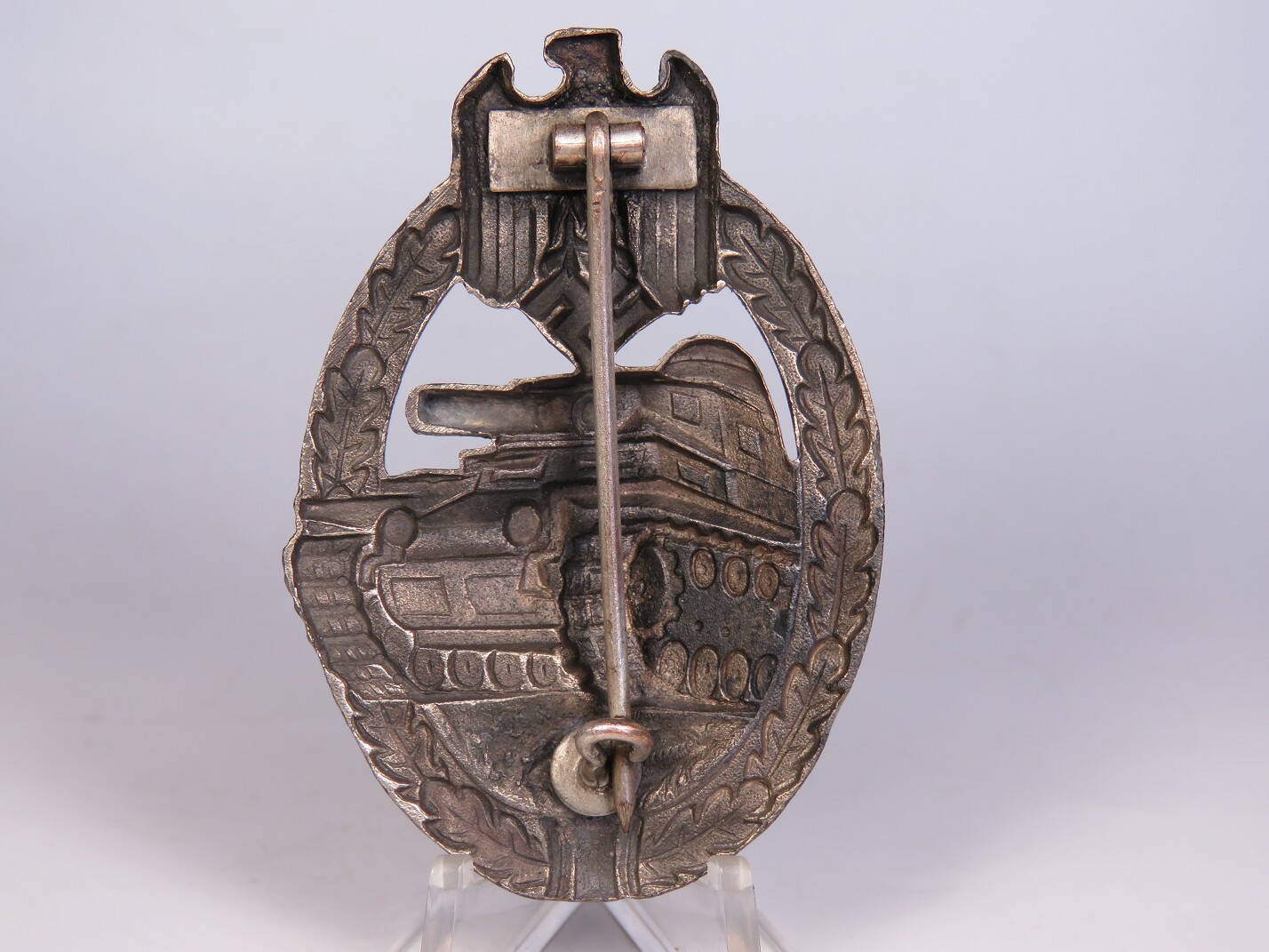 Panzerkampfabzeichen in Silber W. Deumer, Hollow