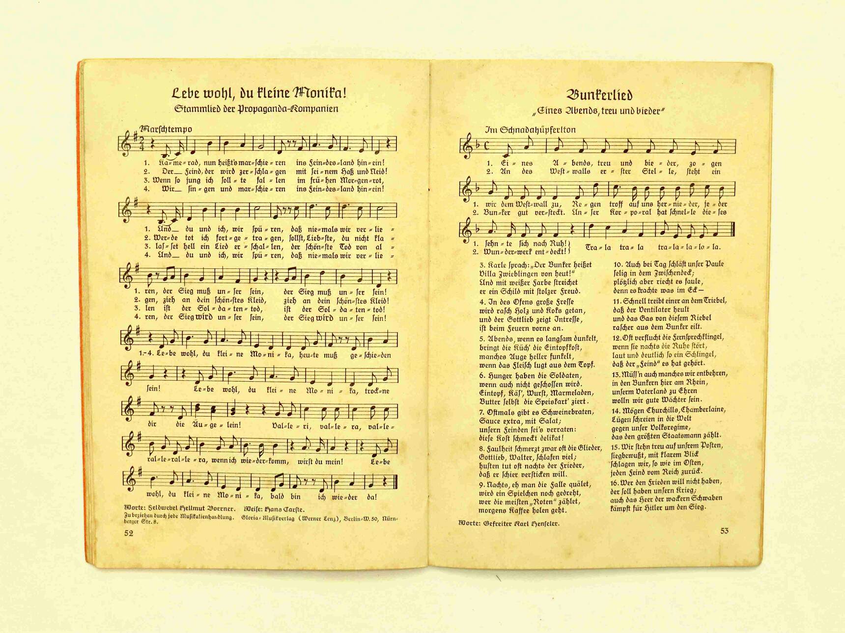 Das Lied der Front - Liedersammlung des Großdeutschen Rundfunks, Heft 2