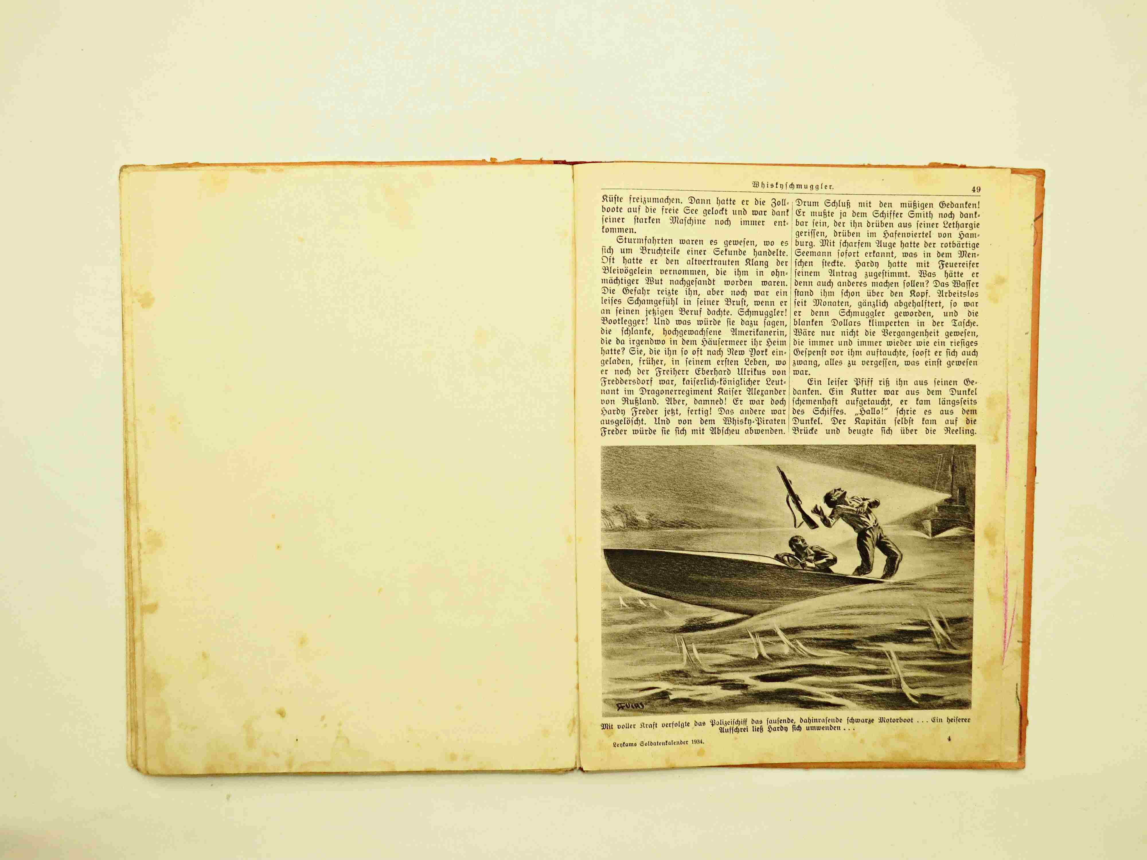 Calendario de soldados 1934