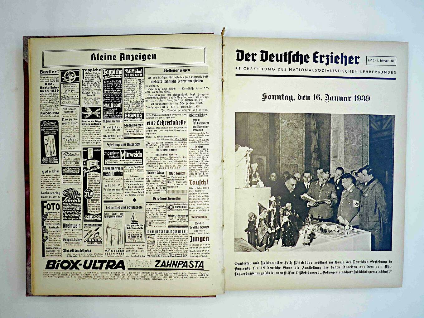 Der Deutsche Erzieher, Reichsleitung des Nationalsozialistischen ...