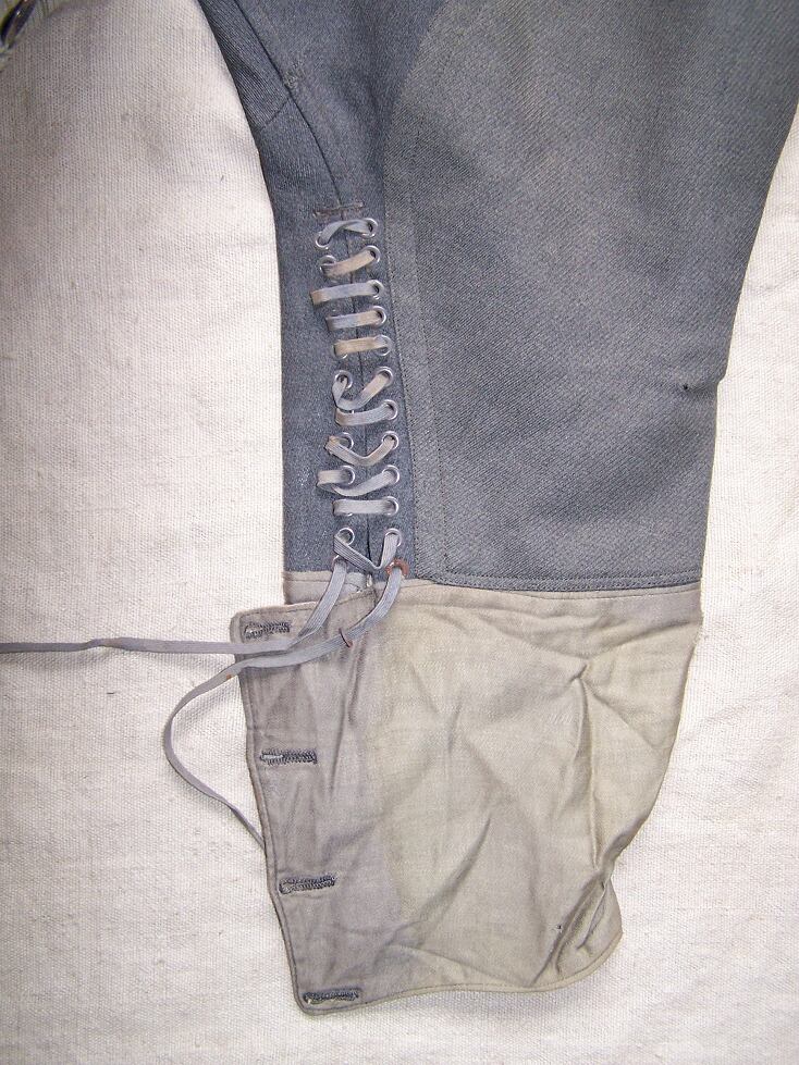 Waffen SS or Wehrmacht, private purchased, breeches.- Heer