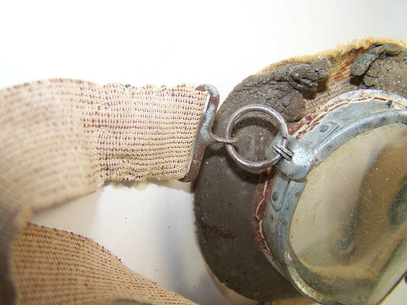 Original WW2 made Soviet Russian pilots goggle- Other fieldgear