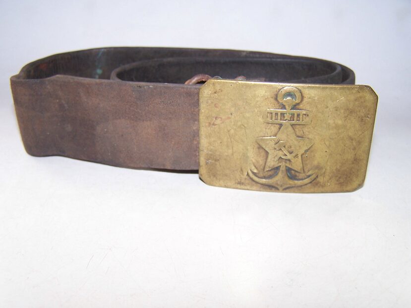Soviet NAVY belt and buckle, pre-war issued- Belts & Buckles