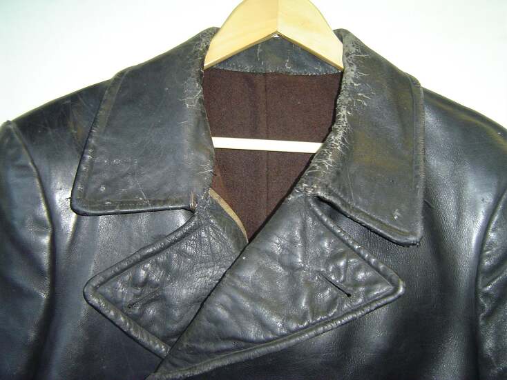 WW2 soviet russian leather coat for NCO's of armored crew- Overcoats ...