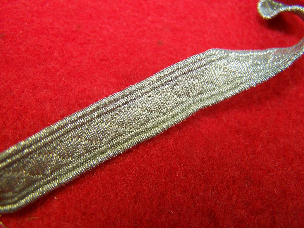 WW2 Waffen-SS or Wehrmacht NCO tresse/ braid, alu.- Buttons & Accessories